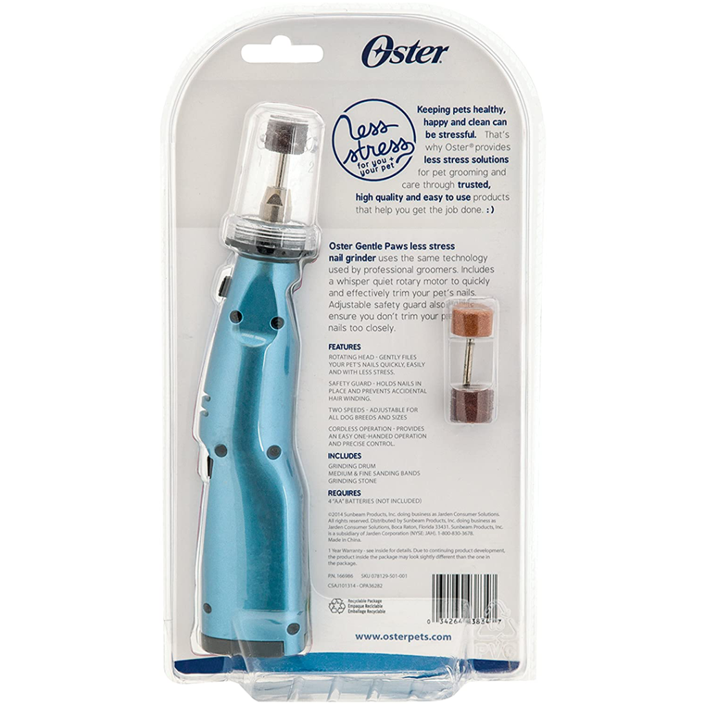 Oster Gentle Paws Dog and Cat Nail Grinder (2 Speed) - Vyom Veterinary ...